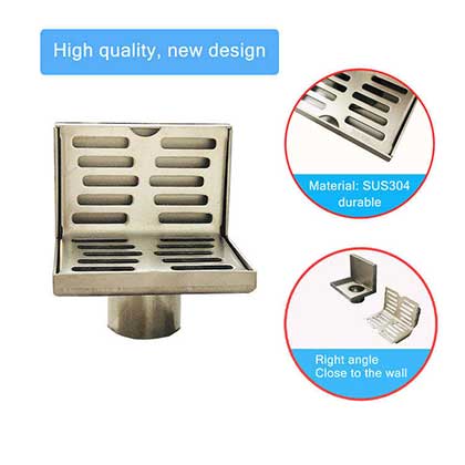 Wholesale Custom 2 Mm Thick SUS 304 L Shaped Stainless Steel Wall Inlet ...