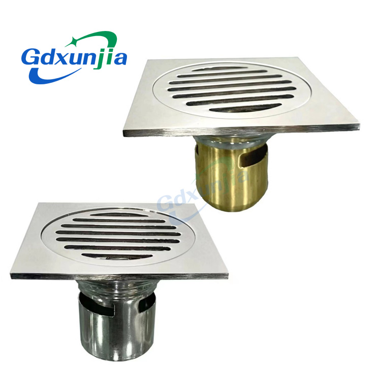 Round Striped Copper Deep Water Drain for Bathrooms – Xunjia Stainless ...
